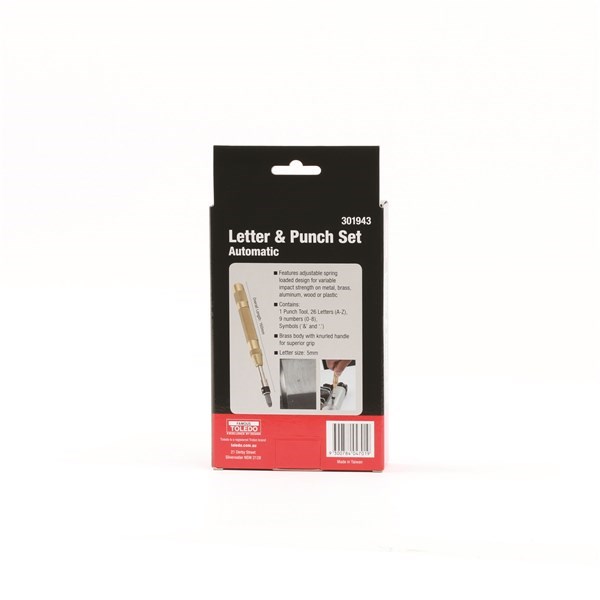 301943 - Letter & Number Punch Sets | Toledo